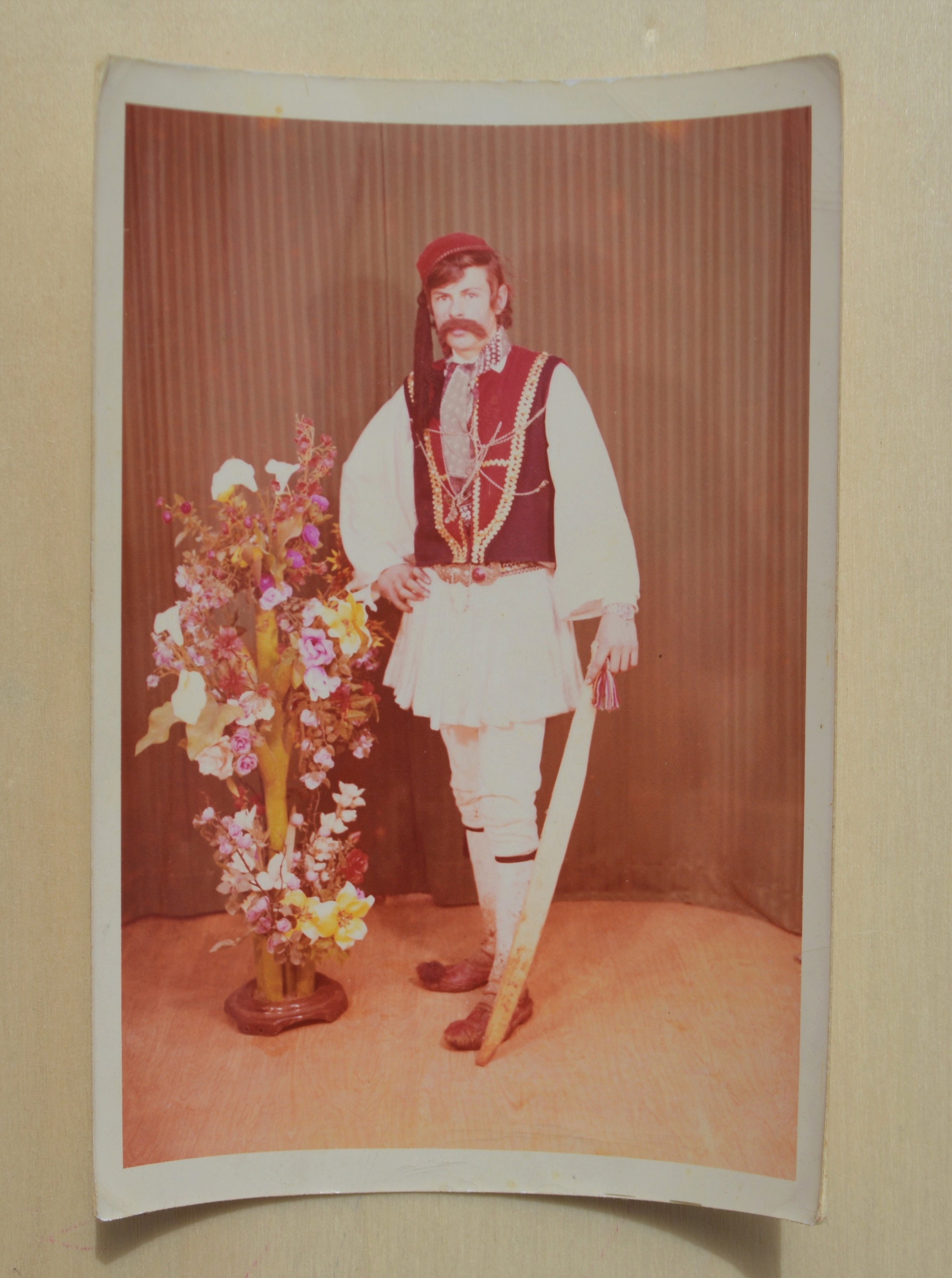 Vintage Photo Greek Men in Traditional Costume Athens Greece Snapshot ...