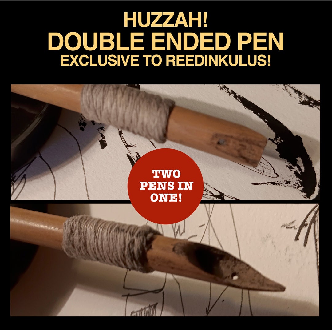 New DOUBLE-ENDED Reed Pen - Exclusive Design - Etsy