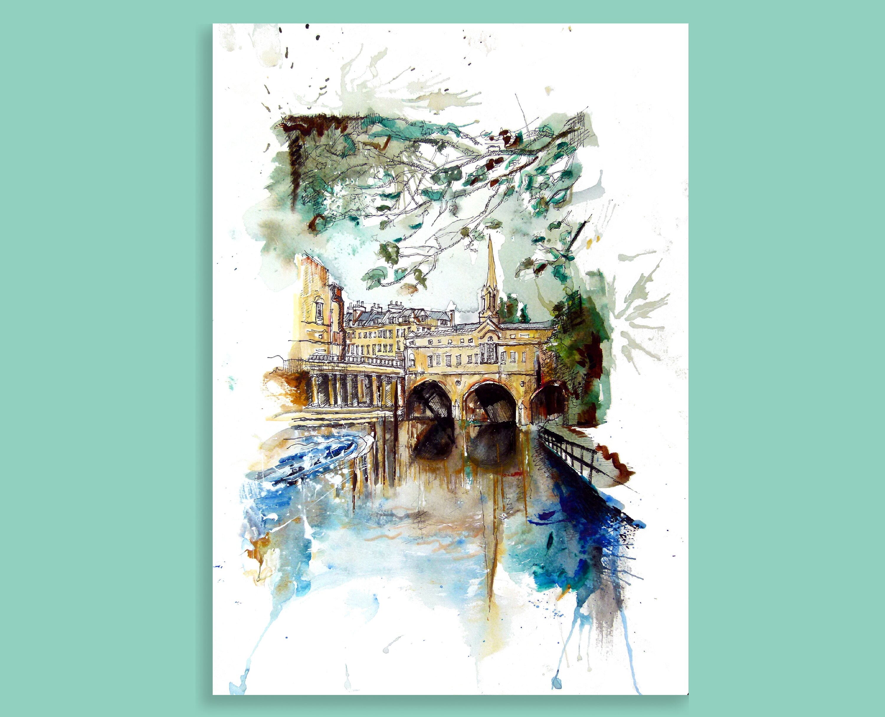 Painting a Postcard View, Fine Art Watercolour Limited Edition Giclee ...