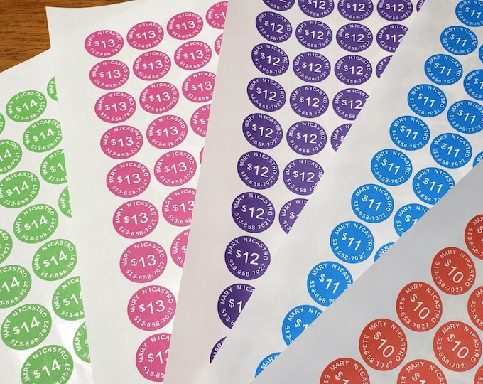 Bright Pricing Stickers Product Price Labels for Vendor - Etsy