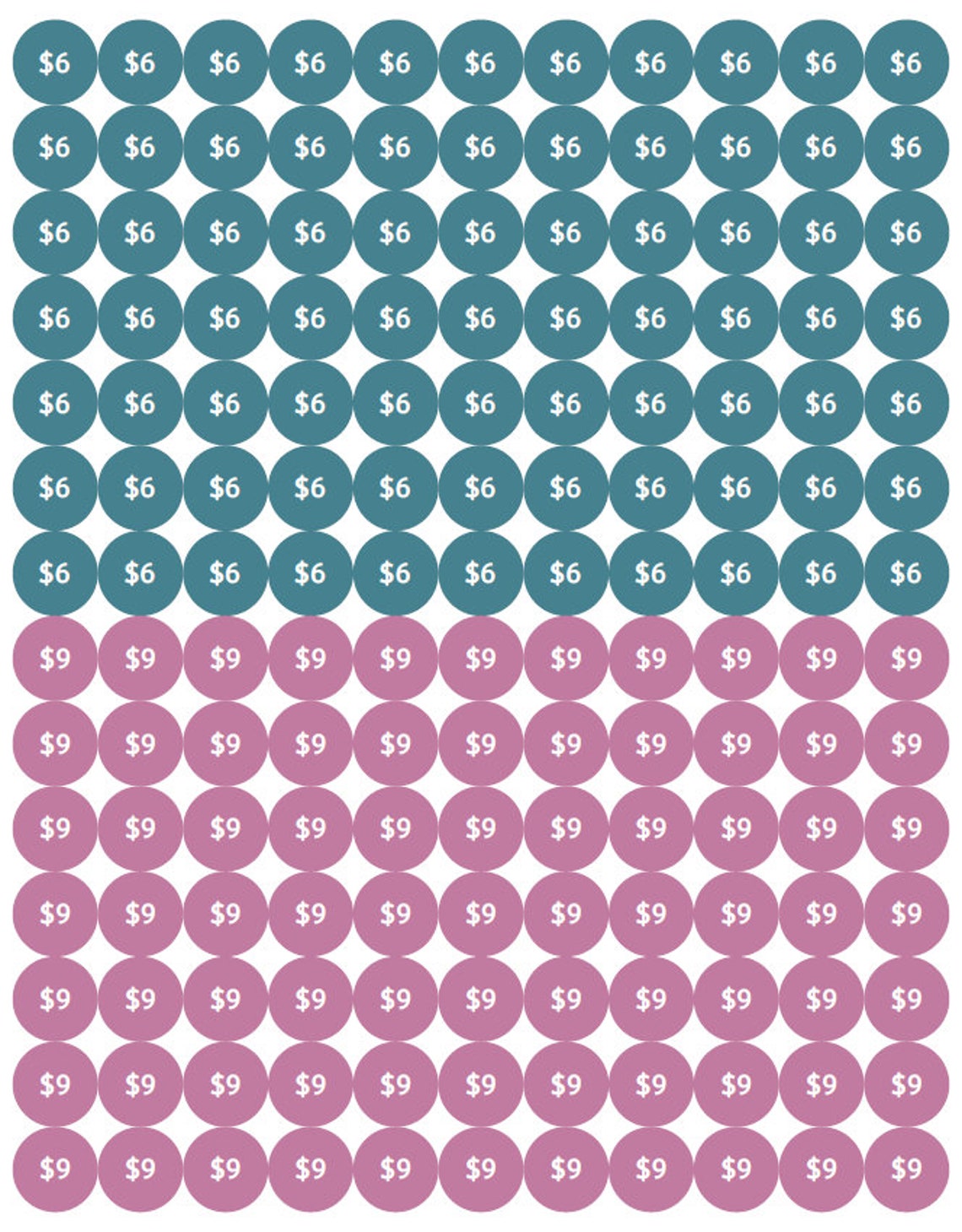 Price Stickers Product Pricing Labels for Vendor Events and - Etsy