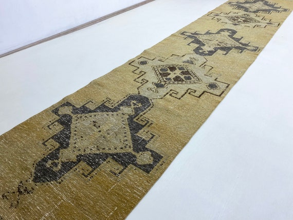 Mustard Runner Rug 3x14 Extra Long Runner Rug Pale Mustard - Etsy