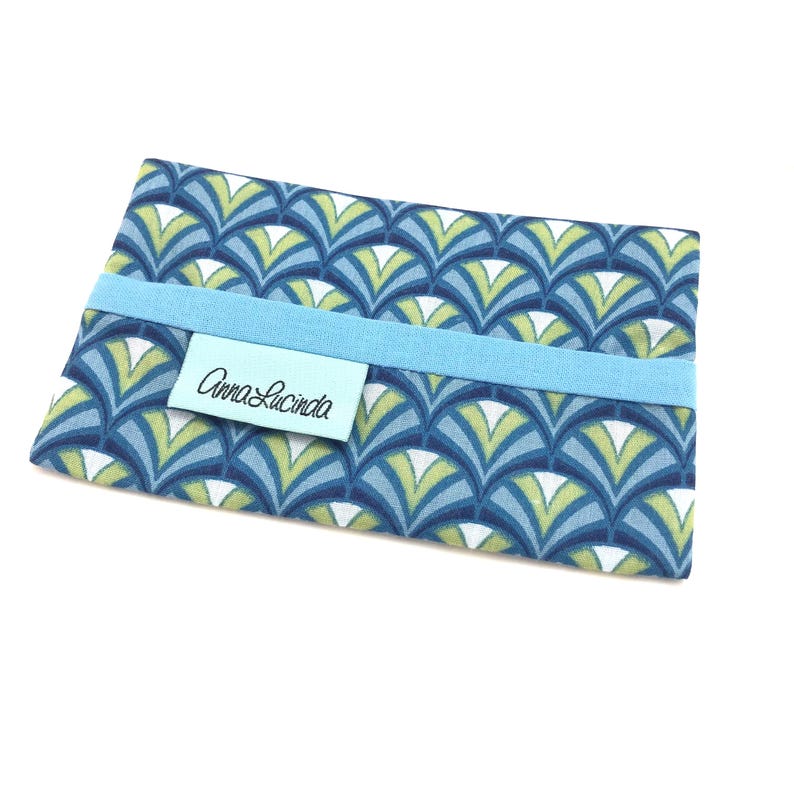 Reusable Retro Pocket Tissue Pouch, Rust Orange Geometric Tissue Cover ...
