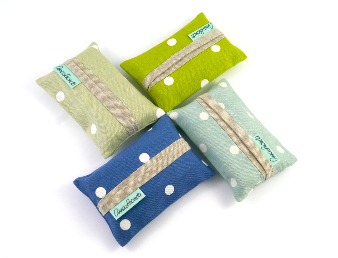 Pocket Tissue Holder, Reusable Pocket Tissue Cover, Polka Dots - Etsy