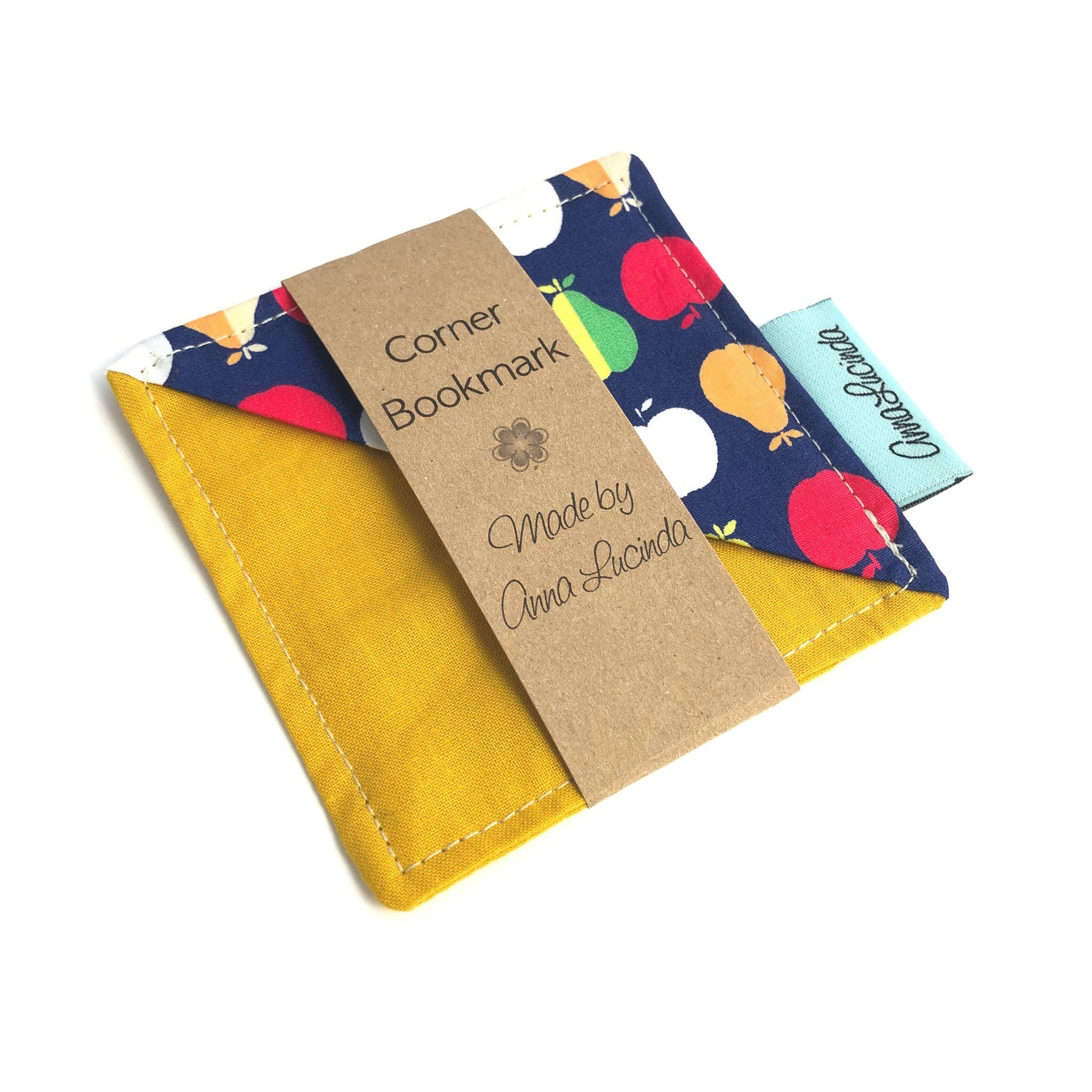 Corner Bookmark Page Marker Teacher Gift Apples Pears | Etsy