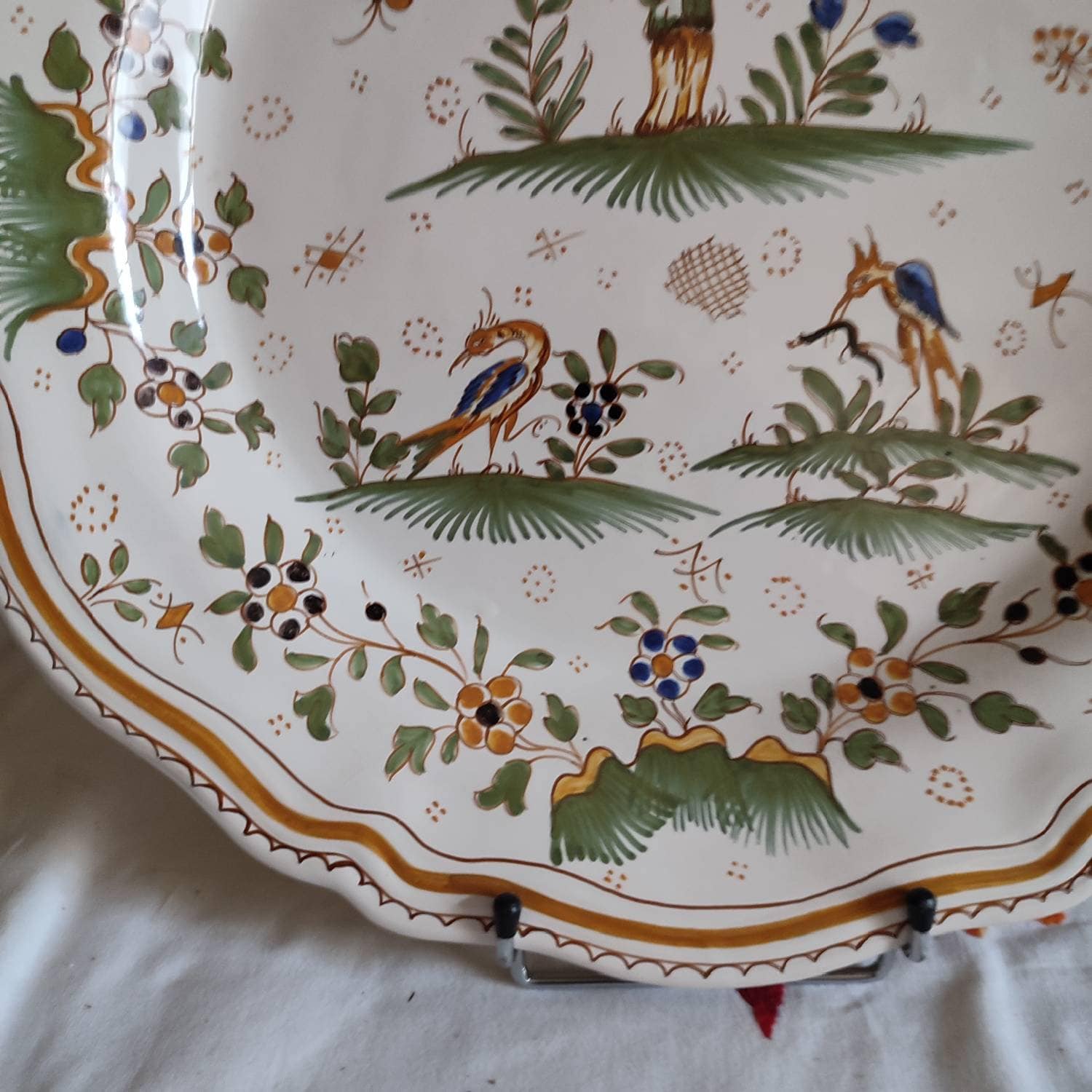 Moustiers Very Large Round Dish in Earthenware Decoration With - Etsy
