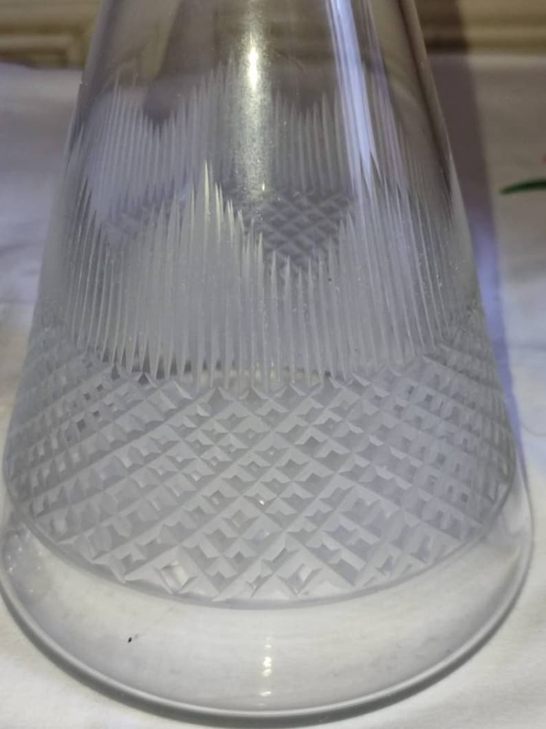 Antique Cut Crystal Decanter With Organ Pipes, Crosshatching and Facets ...