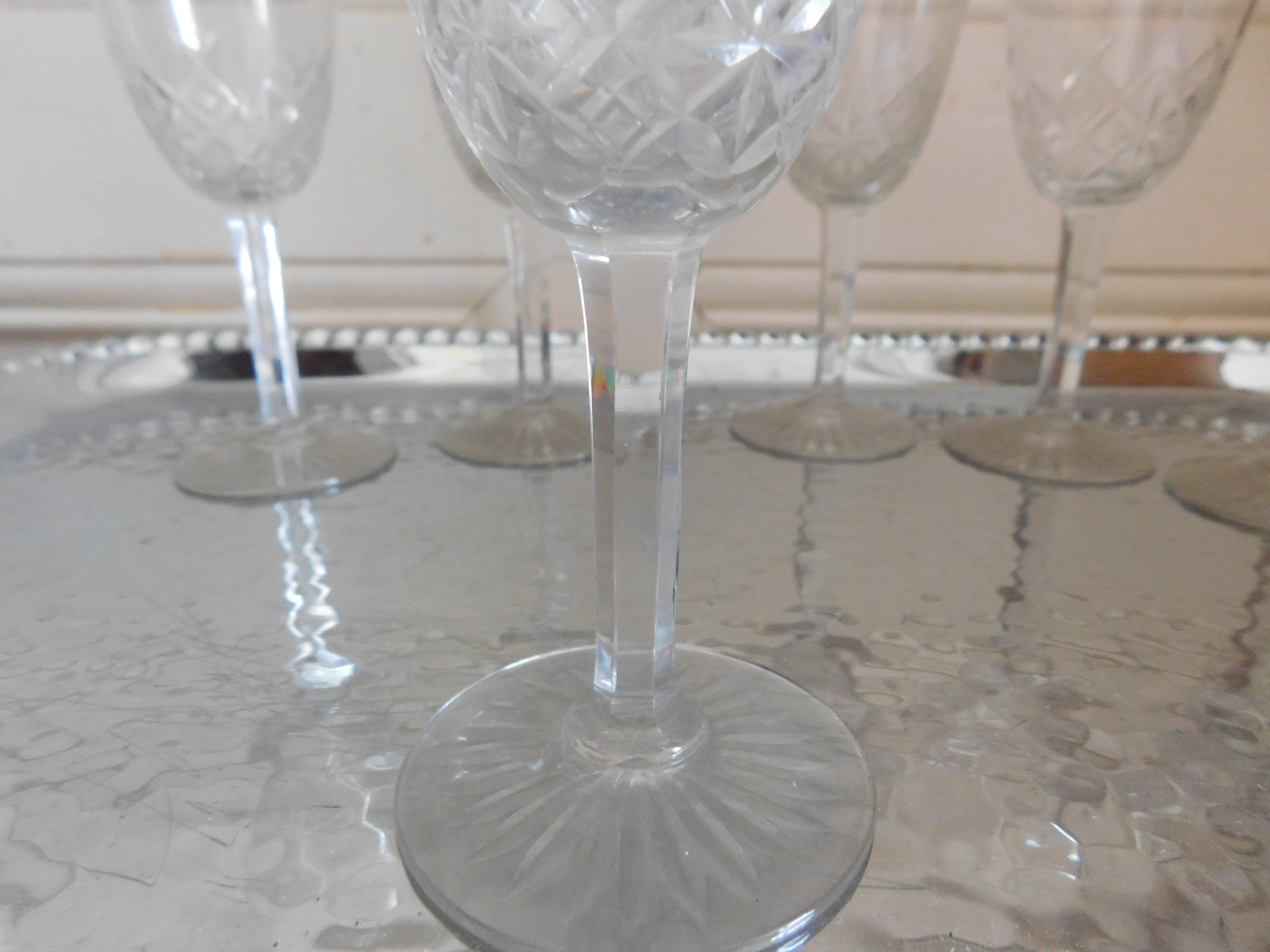 Suite of six small crystal glasses cut to the taste Baccarat | Etsy