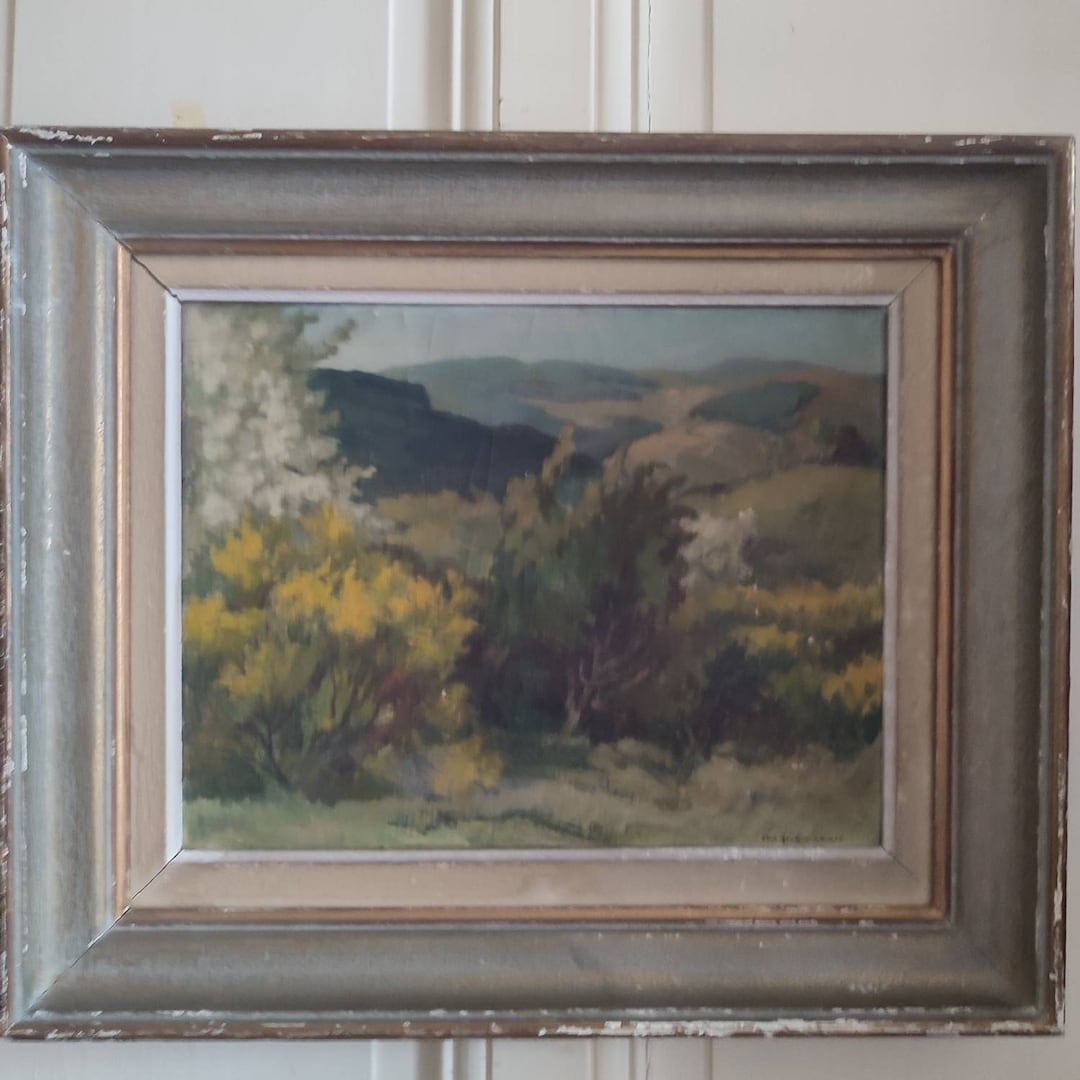Albert HECKENHAUER 1892-1982 Oil on Canvas in the Broom Saulxures 1950 ...
