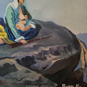 According to Arshak FETVADJIAN, "the Woman of Sasun," Oil on Canvas ...