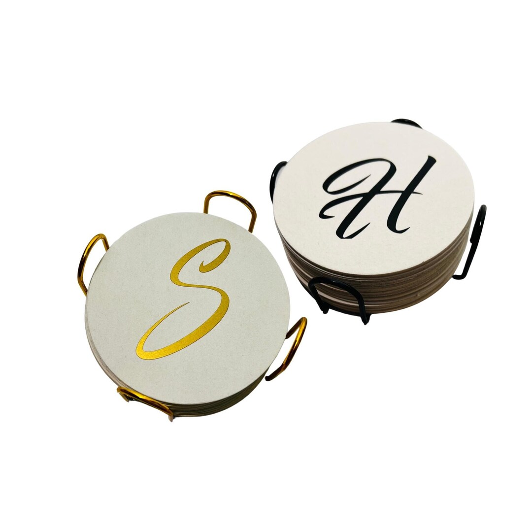 Personalized Paper Coasters - Etsy