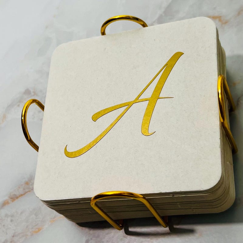 Personalized Paper Coasters - Etsy