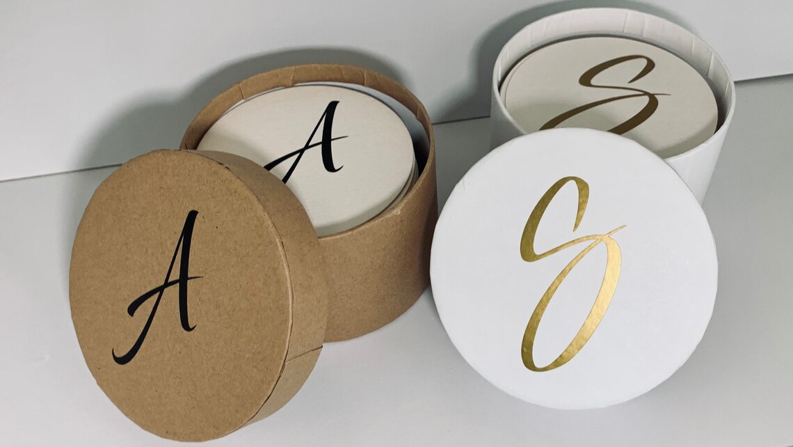Personalized Paper Coasters - Etsy