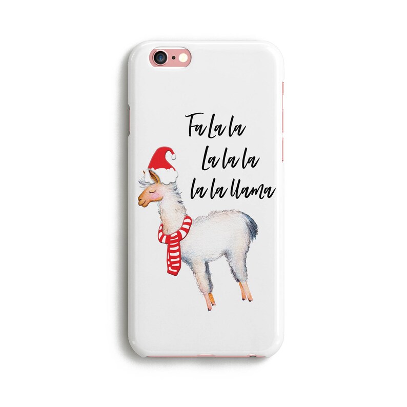 Llama Christmas festive phone case llama gift iphone 6 | Etsy