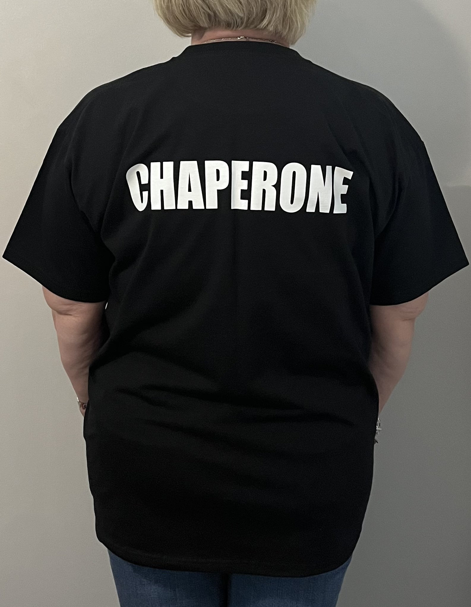 Adult Black Chaperone T Shirts, Professional Chaperone T-shirts, Kids ...