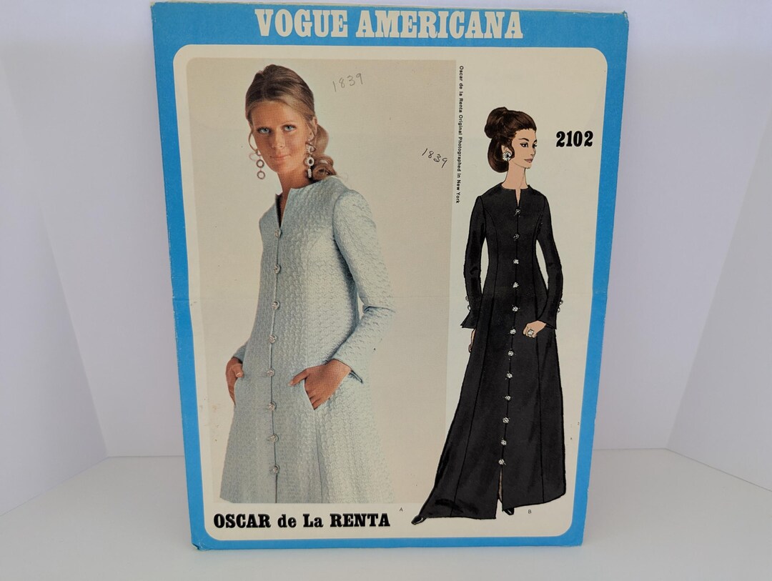 Vintage 1969 Vogue Americana Pattern #2102 by Oscar De La Renta - One ...