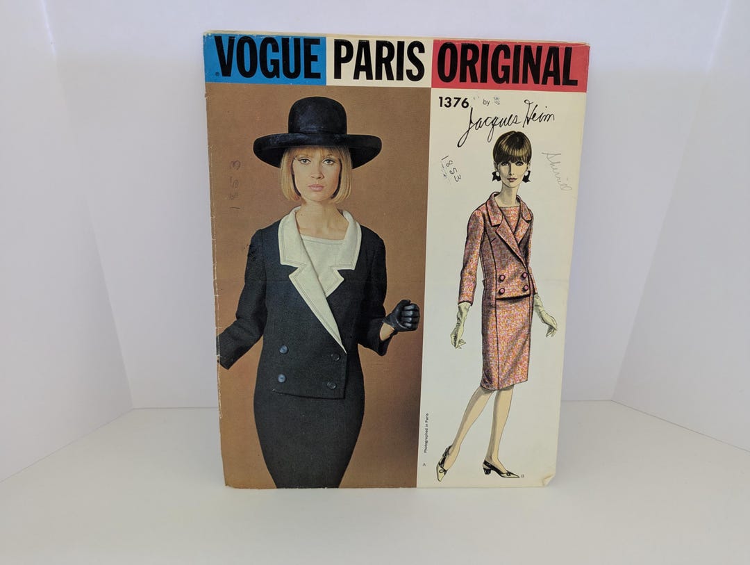 Vintage 1964 Vogue Paris Original #1376 by Jacques Heim - One Piece ...