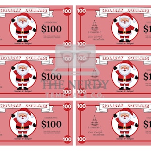 Christmas Play Money Printable Download Digital File Instant Access ...
