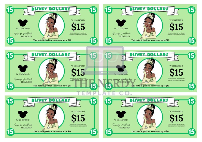 Disney Princess Play Money Management Tool for Kids Vacation Budget ...