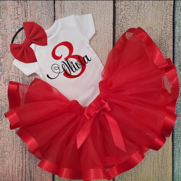 Girls Red Tutu - Etsy