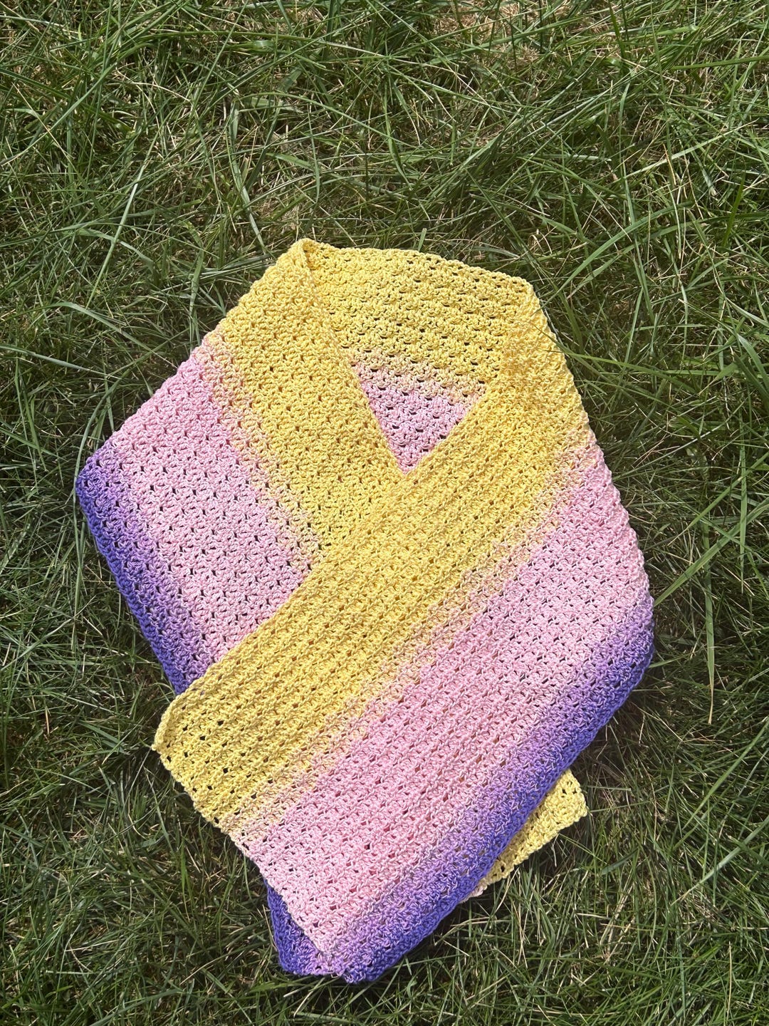 PDF PATTERN ONLY Lake Country Sunrise Rectangle Shawl Crochet Pattern ...