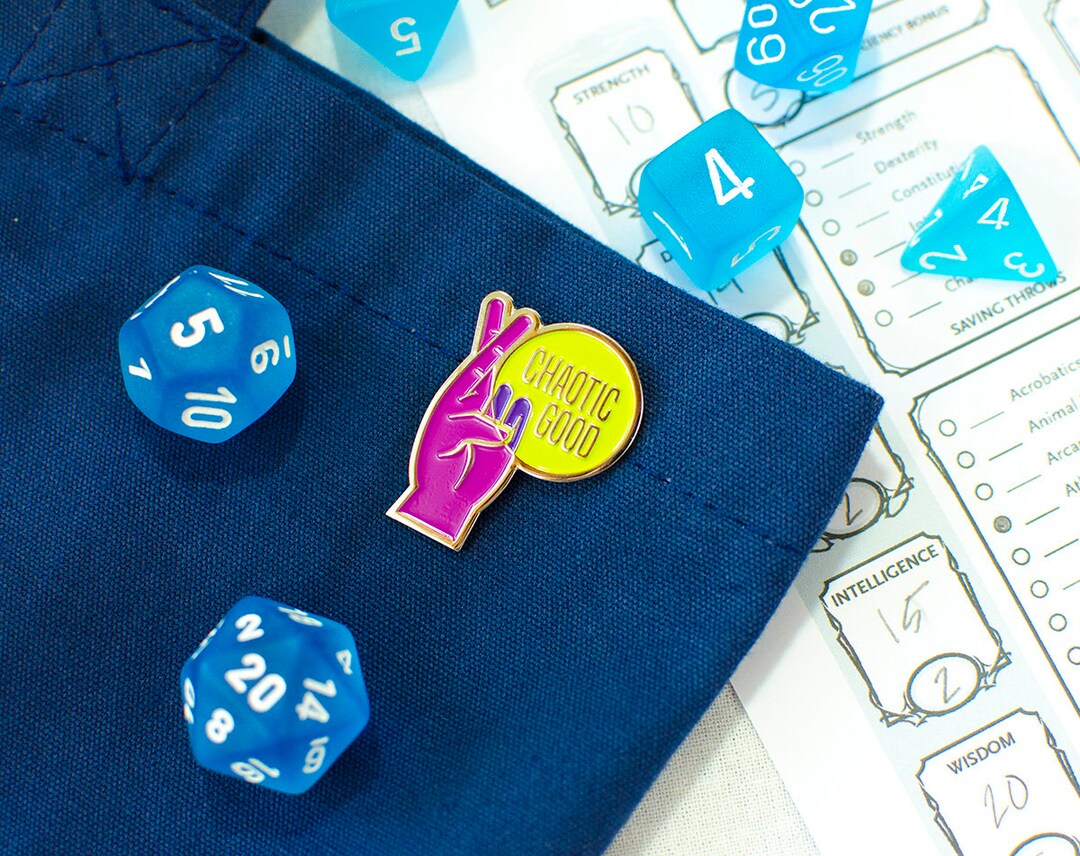 Chaotic Good RPG Alignment 1.25 Enamel Pin - Etsy