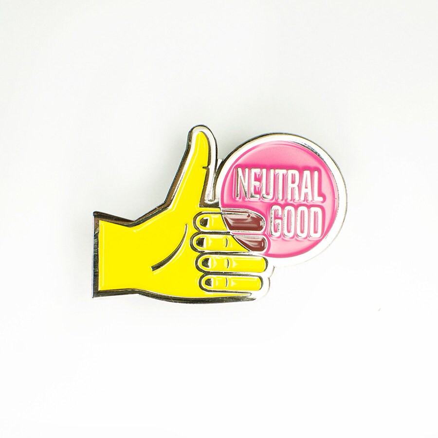 Neutral Good RPG Alignment 1.25 Enamel Pin - Etsy Canada