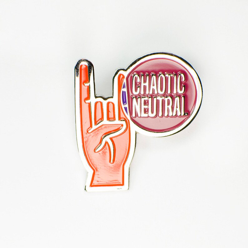 Chaotic Neutral RPG Alignment 1.25 Enamel Pin - Etsy UK