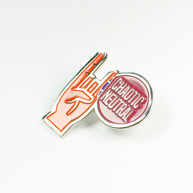 Chaotic Neutral RPG Alignment 1.25 Enamel Pin - Etsy