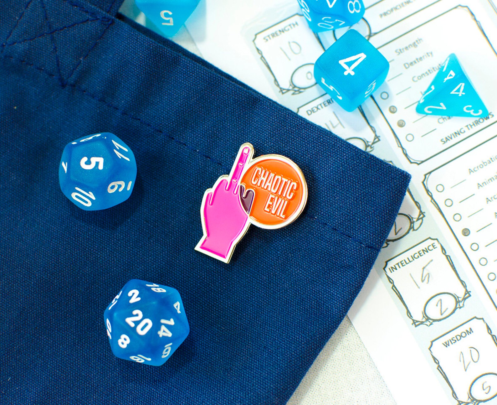 Chaotic Evil RPG Alignment 1.25 Enamel Pin | Etsy