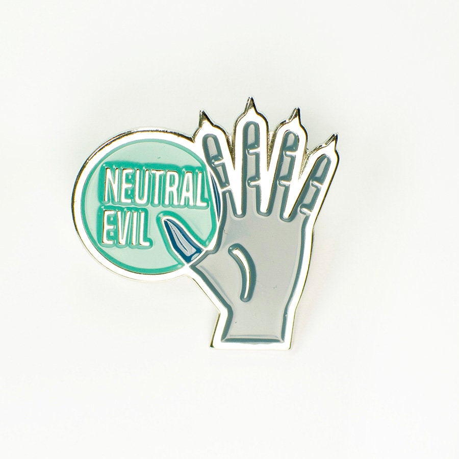 Neutral Evil RPG Alignment 1.25 Enamel Pin - Etsy