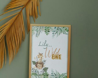 Editable Wild One Birthday Party Printable Sign, Wild One Party Sign ...