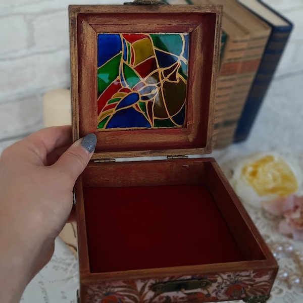 Stained Glass Box - Etsy