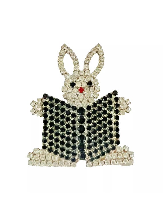Butler And Wilson Pave’ Crystal Bunny Rabbit With Boo… - Gem