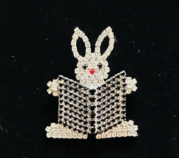 Butler And Wilson Pave’ Crystal Bunny Rabbit With Boo… - Gem