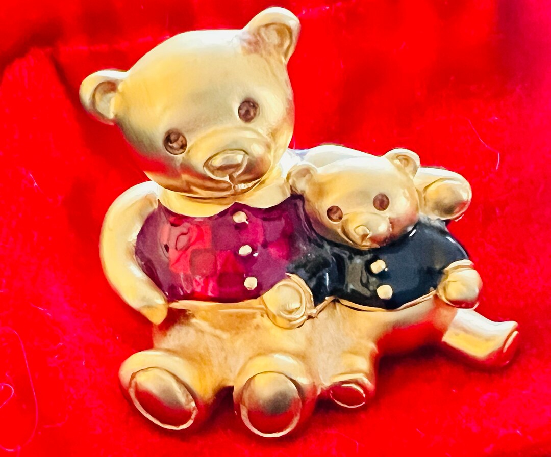 1998 Estee Lauder Beautiful Solid Perfume Compact TEDDIES Teddy Bears ...