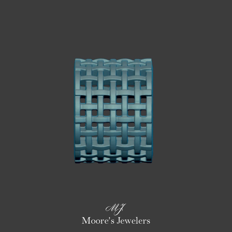 Basket Weave Ring 3d Model - Etsy