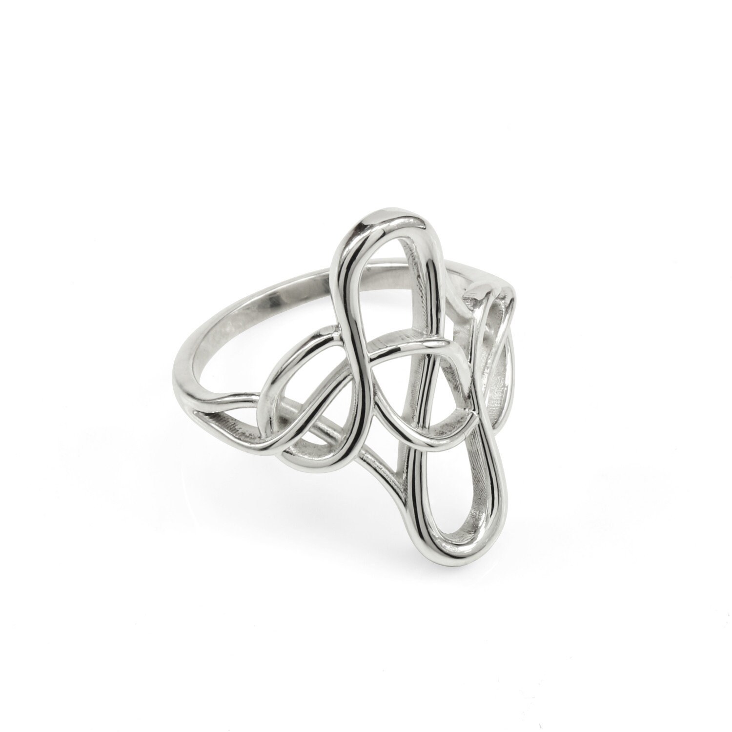 925 Sterling Silver Unisex Free Form Pattern Ring - Etsy