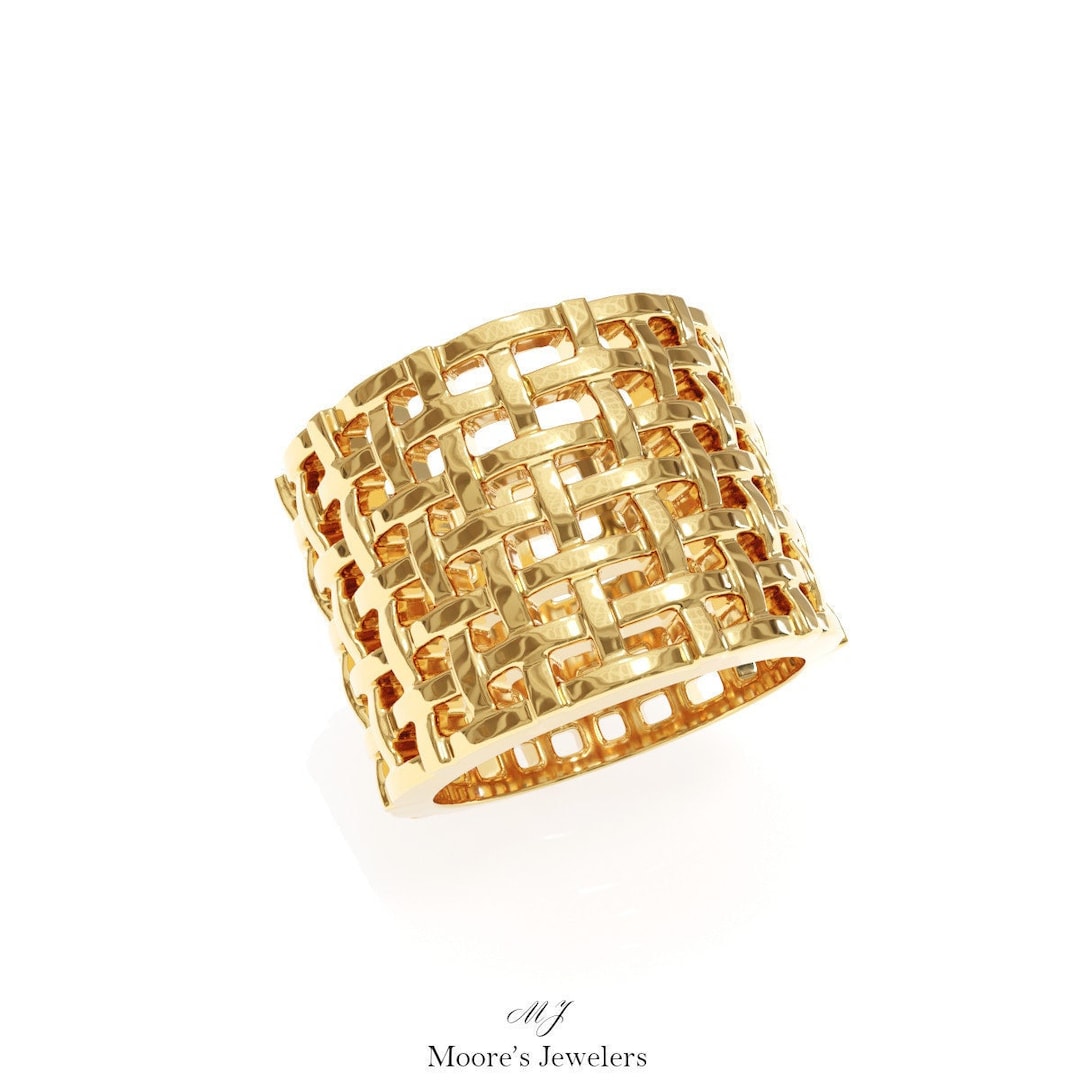 Basket Weave Ring 3d Model - Etsy