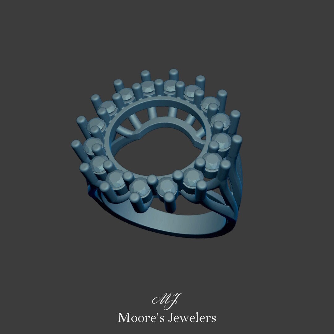 Doll & Model Making Diamond Coin Holder Ring 3d Model Model Making ...