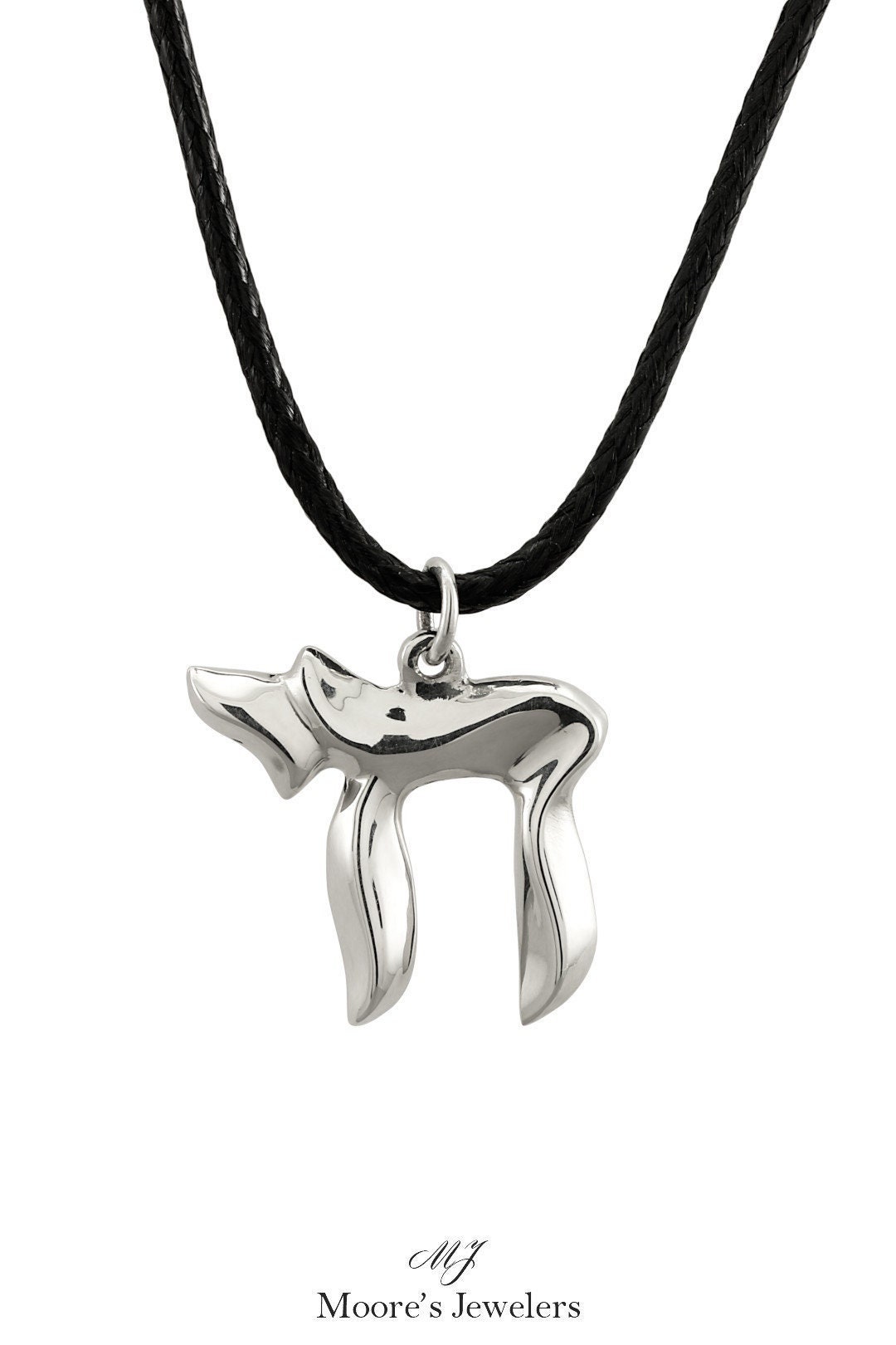 925 Sterling Silver Chai Symbol jewish Pendant W/ Adjustable - Etsy