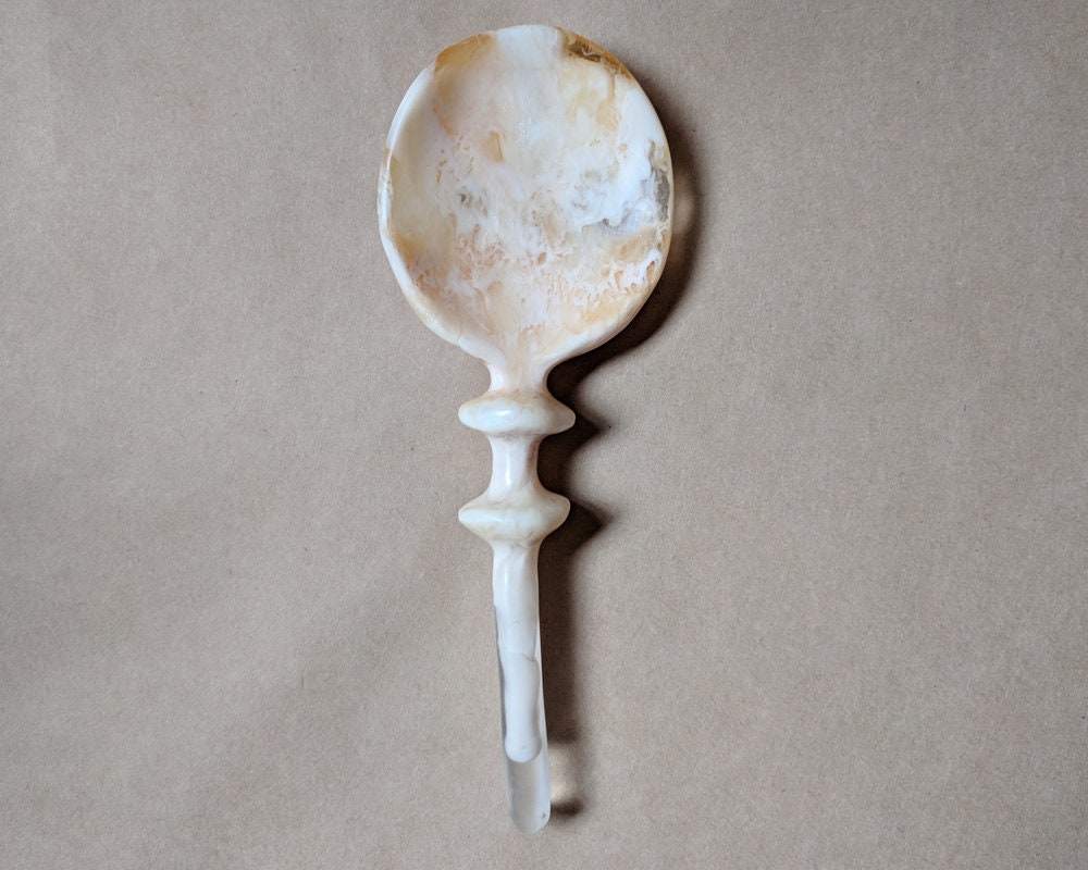 Resin Serving Spoon, Unique cast resin kitchen utensil, neutral kitchen ...