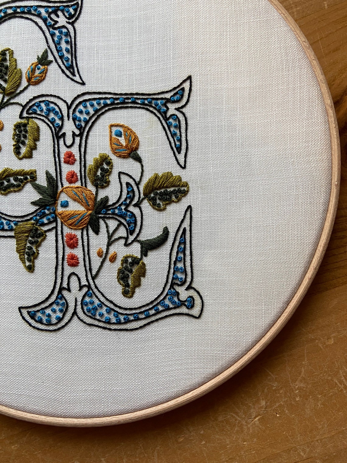 Couples Initial Embroidery Hoop - Etsy