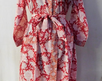 Indian cotton robe | Etsy