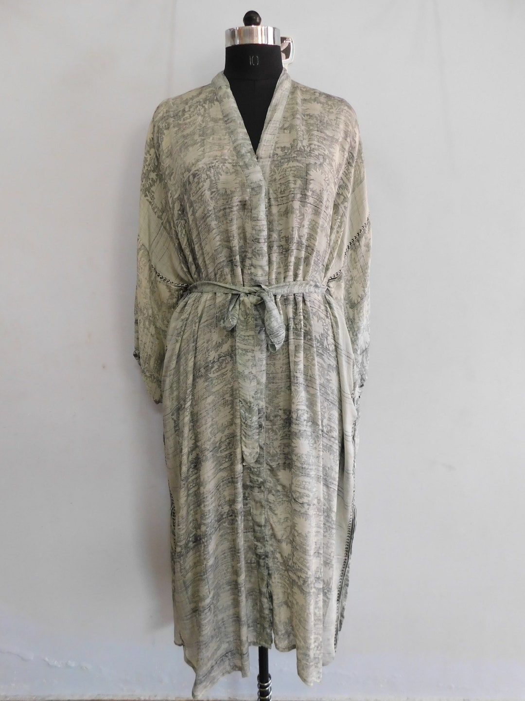 Long Silk Dress Women Wear Intimates Sleepwear Bohemian Hippie Dressing ...