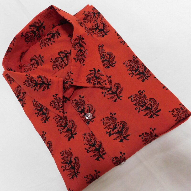Block Printed Shirt - Etsy