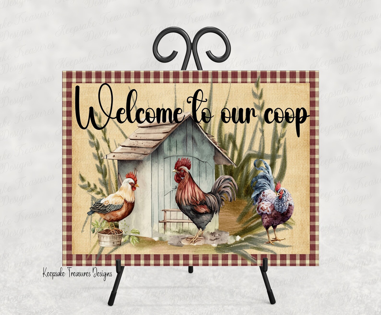 Welcome to Our Coop, Doormat Template, Farmhouse Décor, PNG Sublimation ...