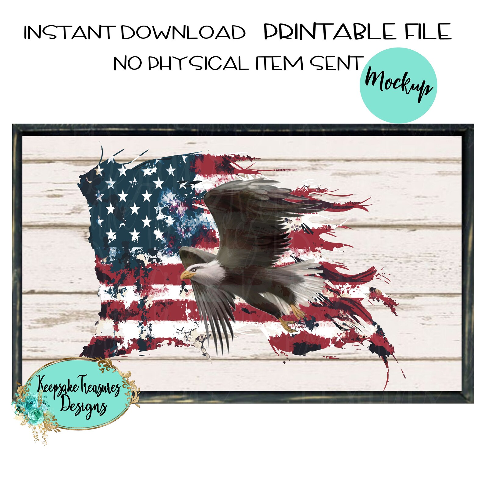 Patriotic Eagle Flag 10 ~ Sublimation Design ~ Digital Download ~ Ready ...