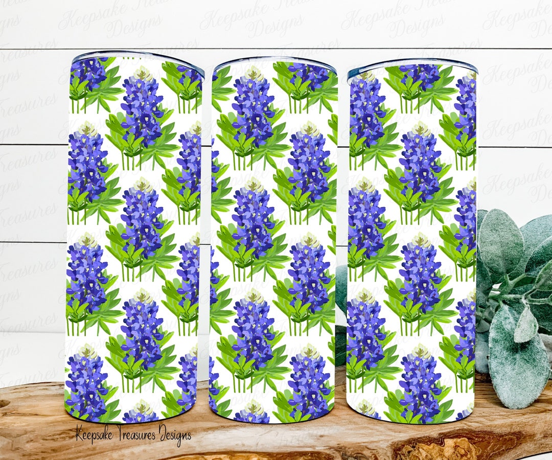 Bluebonnet Tumbler Wrap: 20oz Sublimation Design (digital Download) - Etsy