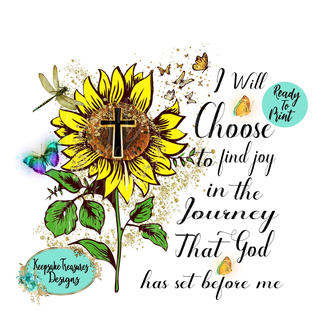 Cross Sunflower PNG: Christian Sublimation Design (digital Download) - Etsy
